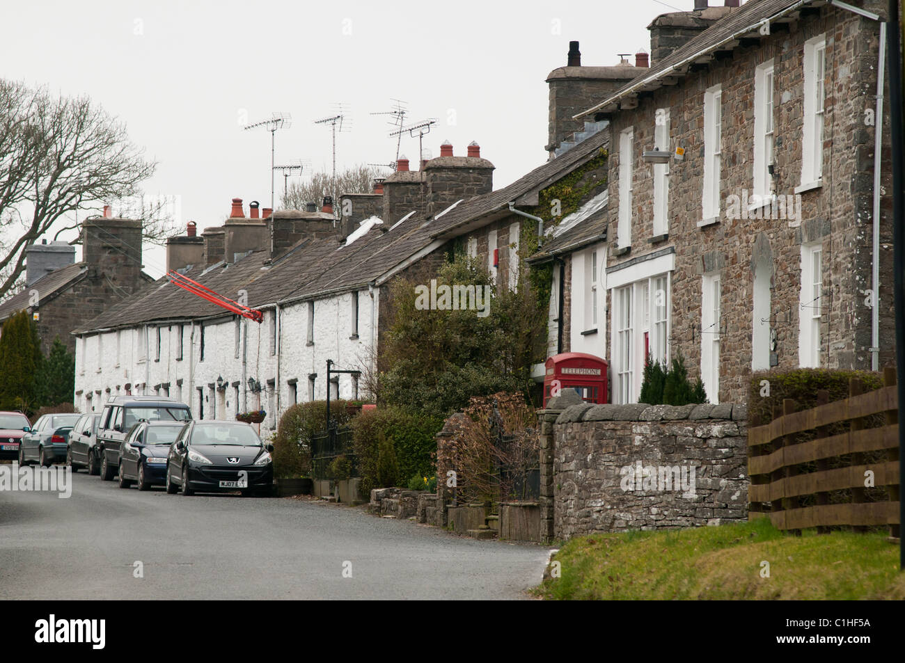 Derwen Gam [Oakford] village, Ceredigion Wales UK Stock Photo - Alamy