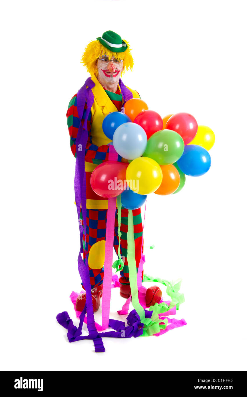 Clown and balloons hi-res stock photography and images - Alamy
