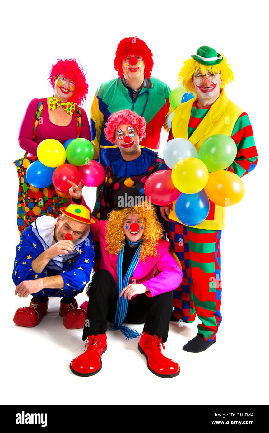 Six clowns Cut Out Stock Images & Pictures - Alamy