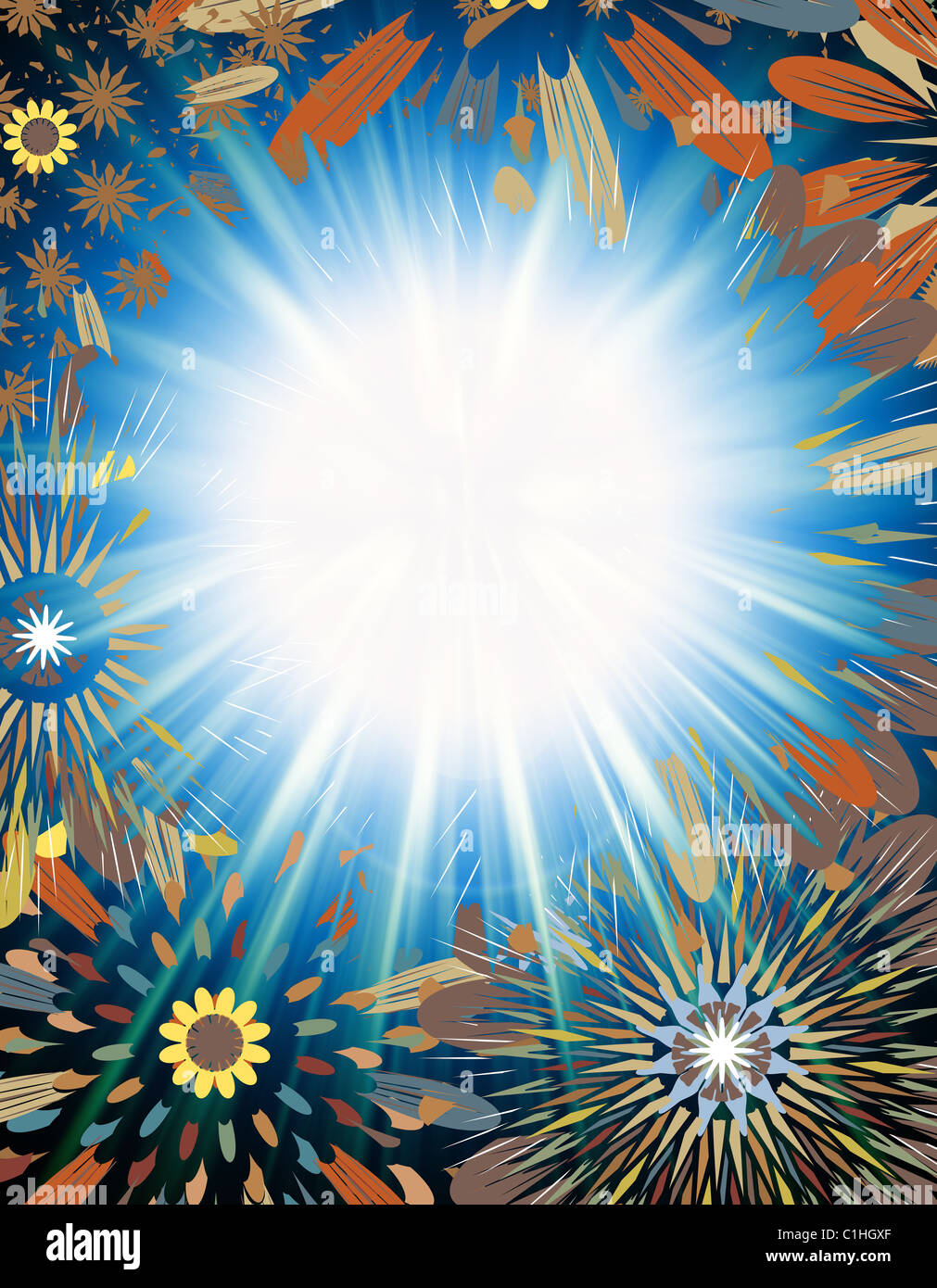 Floral burst hi-res stock photography and images - Alamy