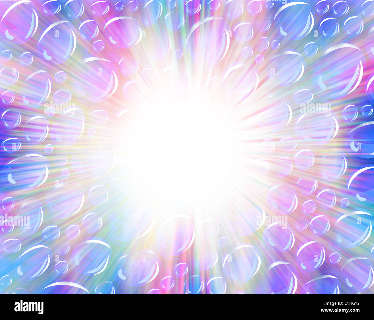 Background illustration of bright bubbles with copy space Stock Photo ...