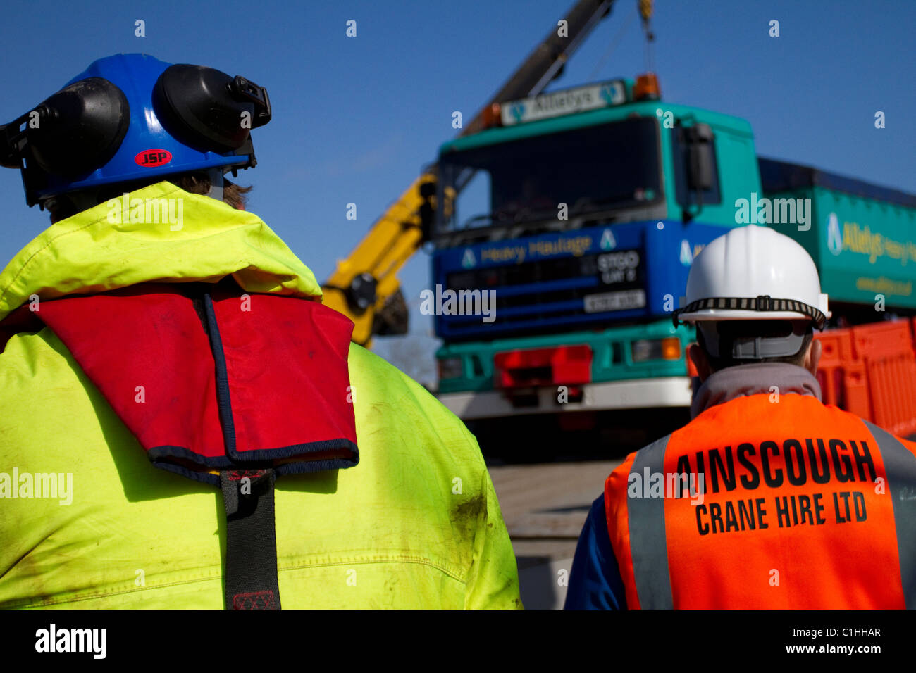 Ainscough Crane Hire Ltd; Unloading Alstom National Grid Electrical ...