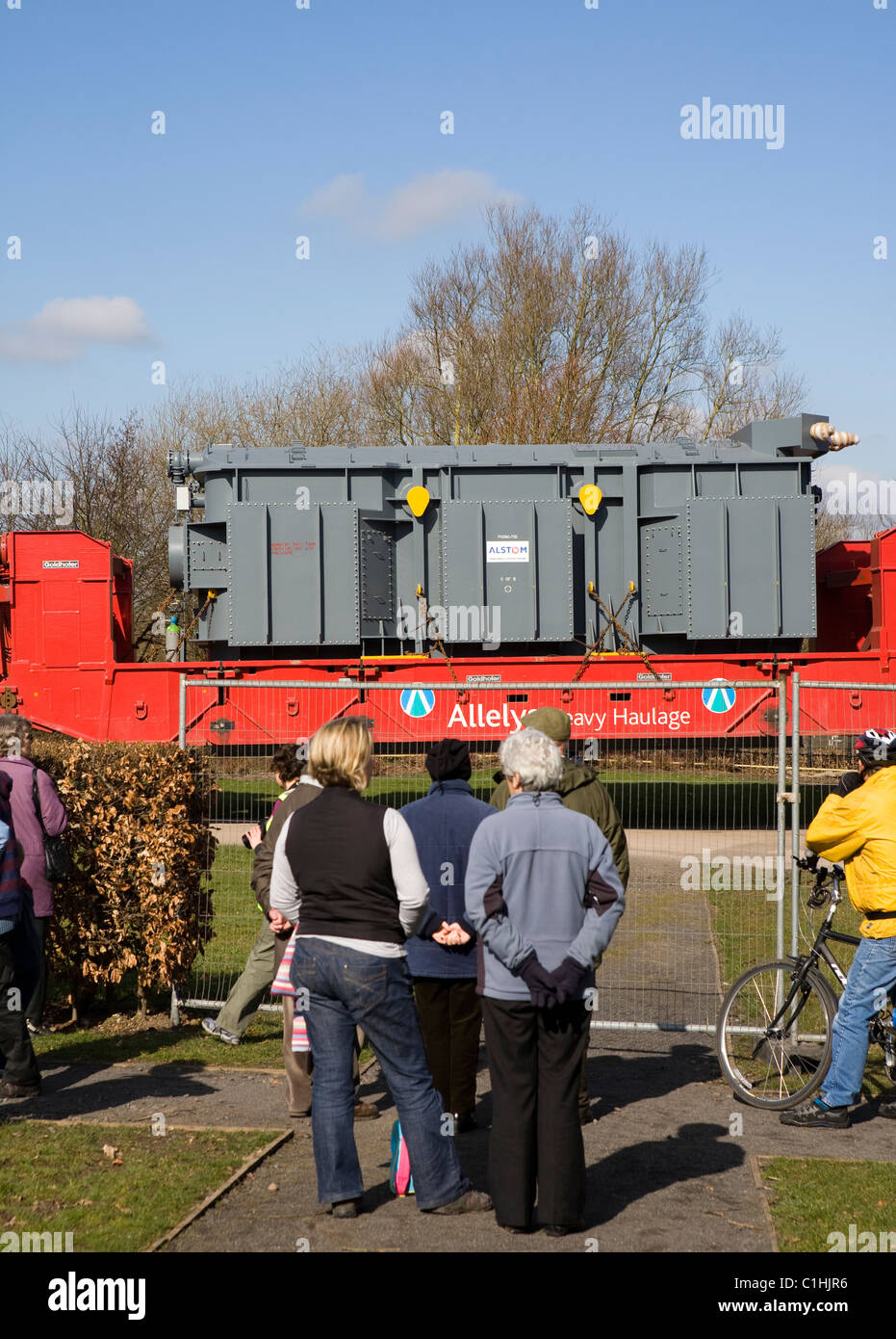 Alstom Heavy Haulage Electrical National Grid transformer, being ...