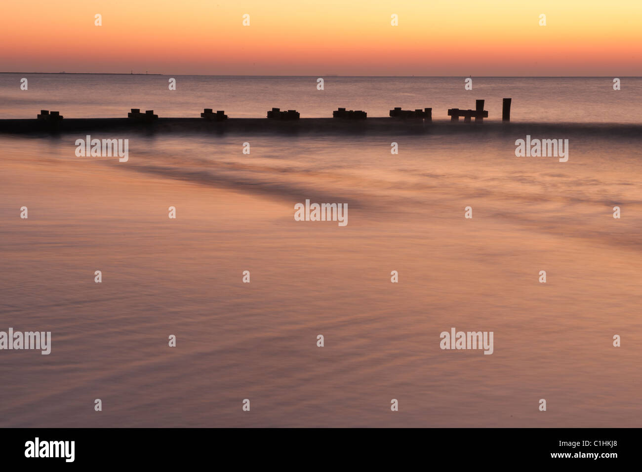The new jersey shoreline along the atlantic ocean hi-res stock ...