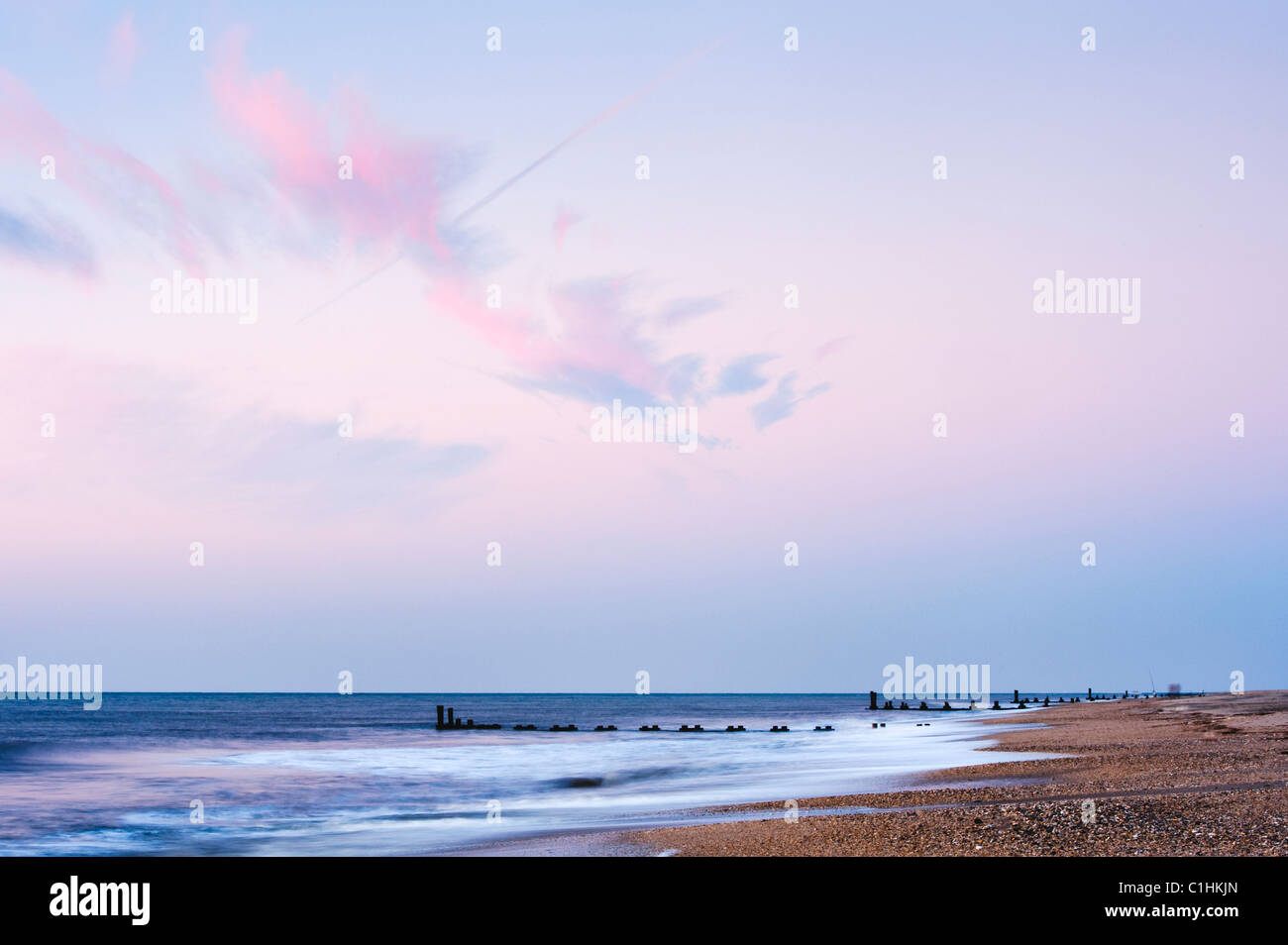 The Atlantic Ocean side Beaches of Cape May, New Jersey, with the ...