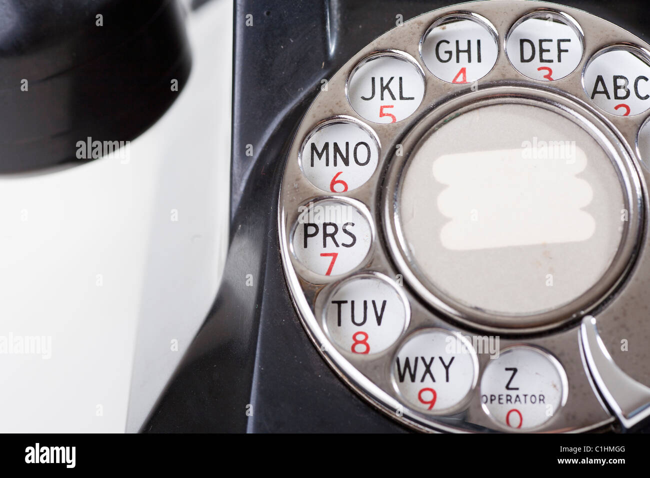 A close up of a rotary telephone Stock Photo - Alamy