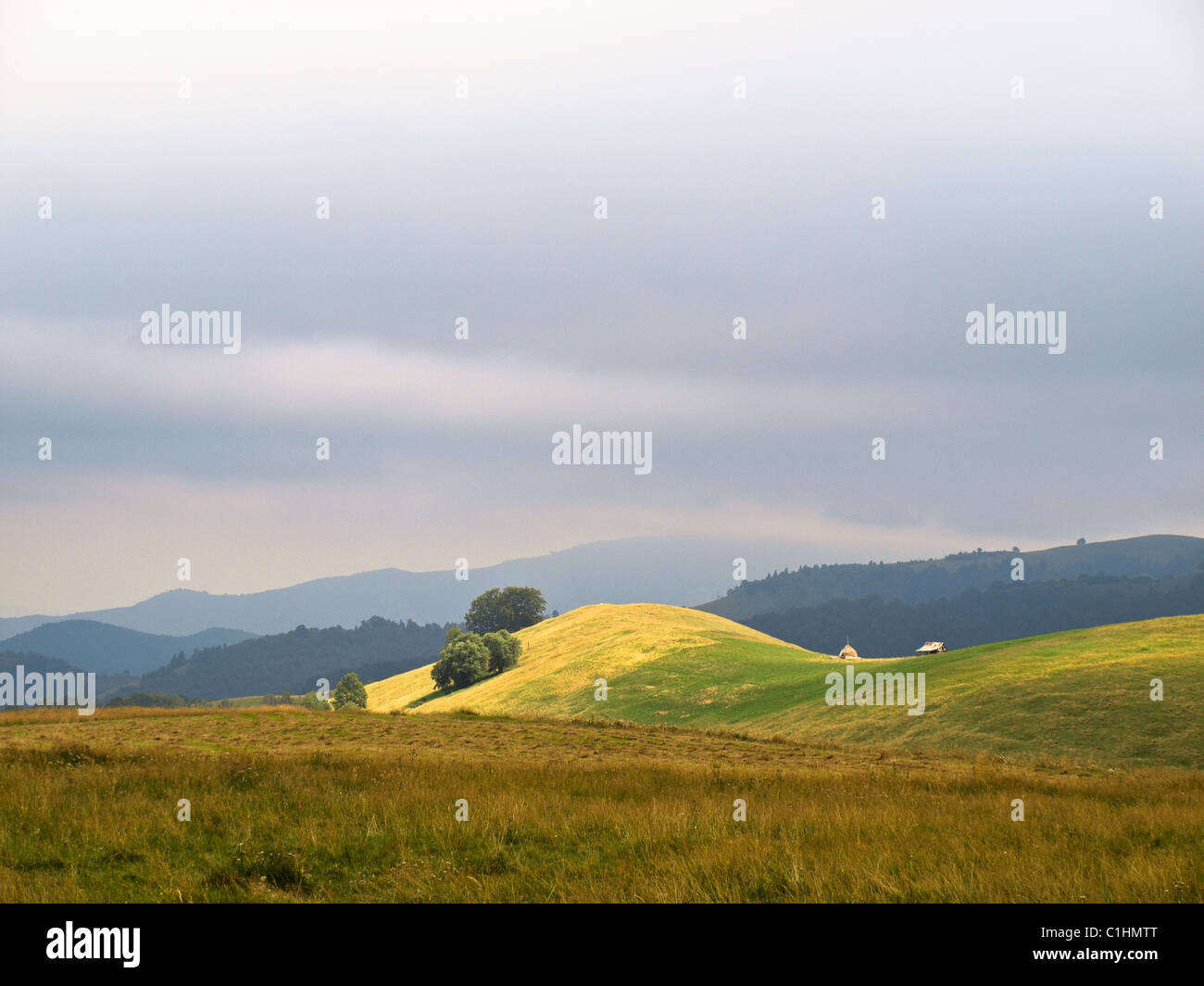 Landscape in Romania Stock Photo - Alamy