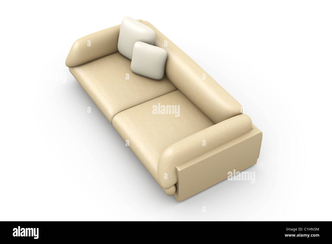 Beige sofa Cut Out Stock Images & Pictures - Alamy
