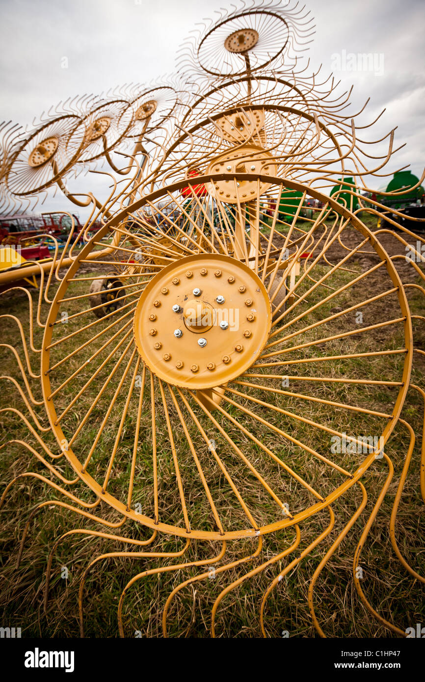 Threshing machine on display during the Annual Mud Sale to support the ...