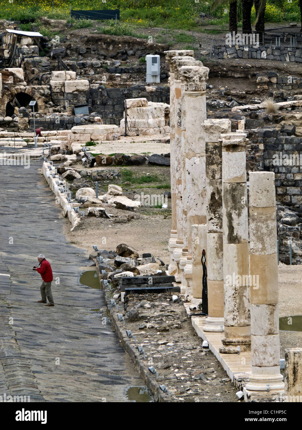Beit Shean, Scythopolis. Israel National Park the Cardo Stock Photo - Alamy