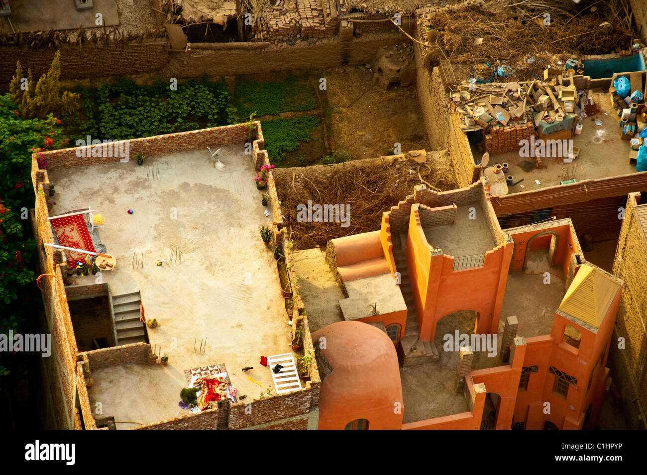 Aerial view of Luxor, Egypt from a hot air balloon Stock Photo - Alamy