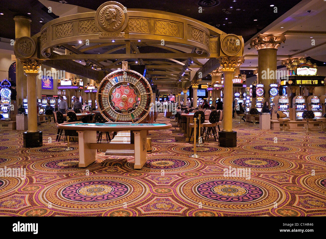 The casino at Caesars Palace, Las Vegas Stock Photo - Alamy