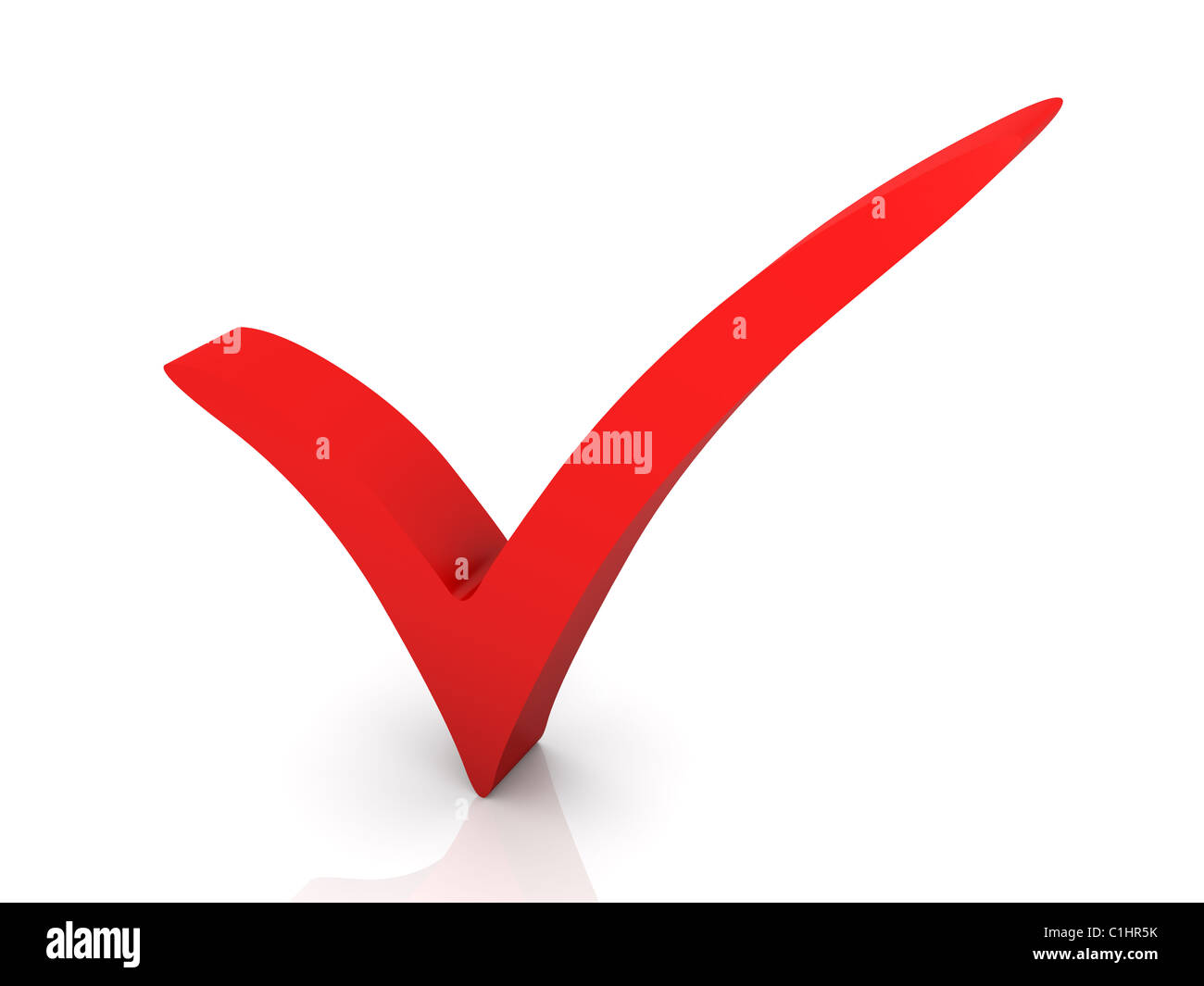 A red checkmark Stock Photo - Alamy