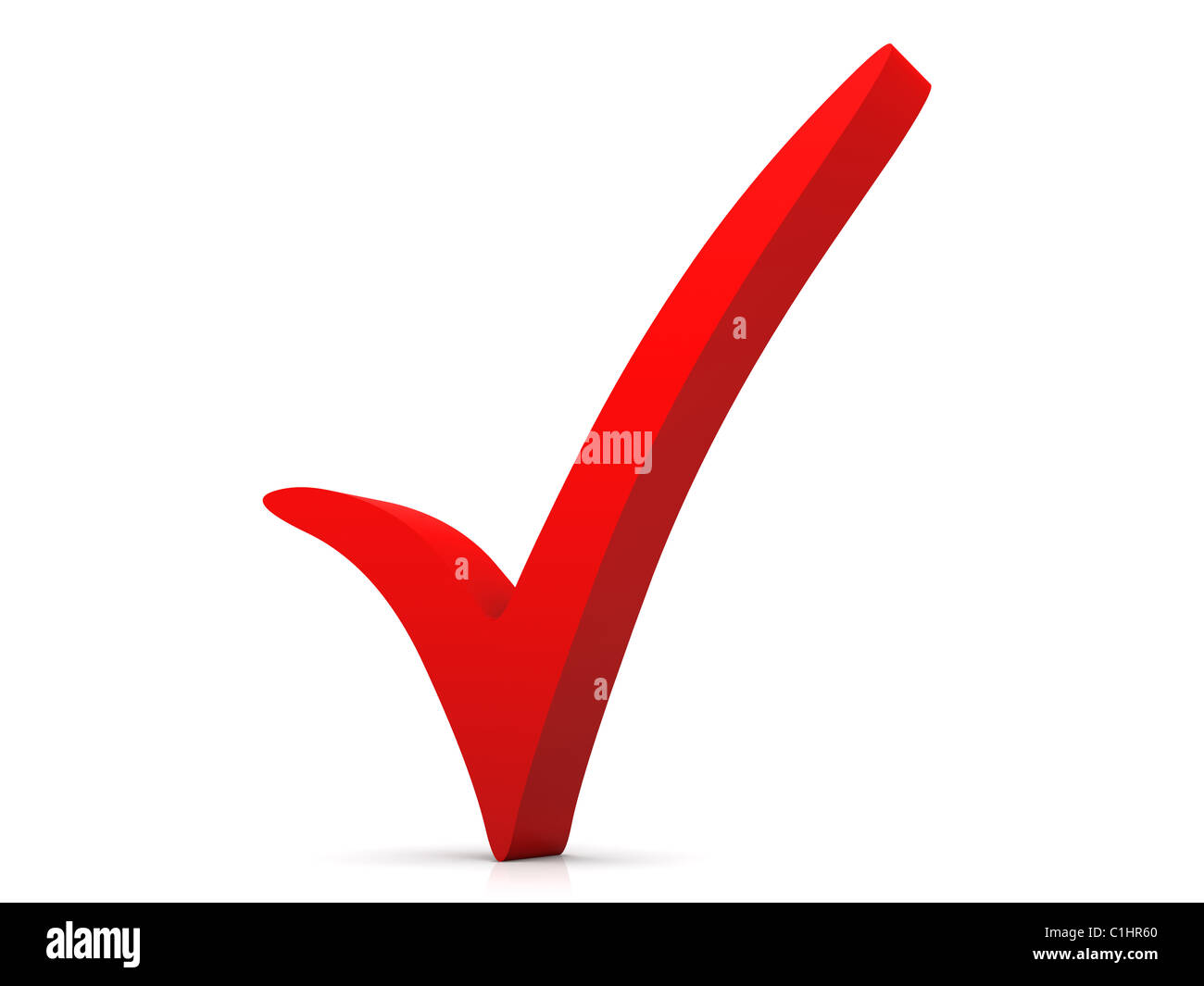 A red checkmark Stock Photo - Alamy
