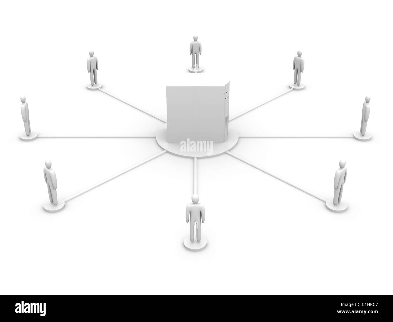 Connected people Black and White Stock Photos & Images - Alamy