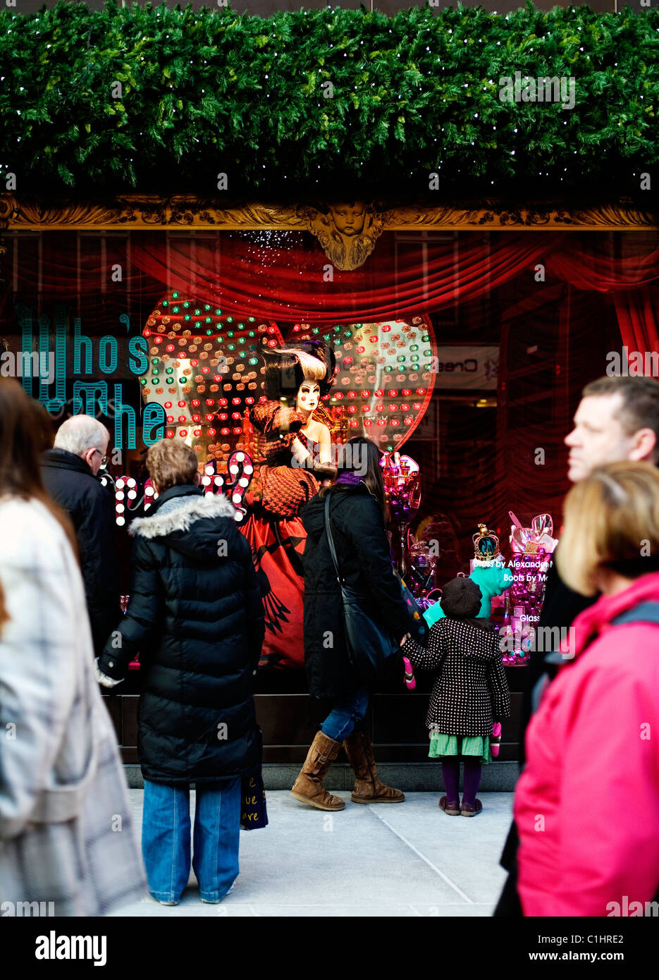 Selfridges Christmas 2009 shop window, Oxford Street, London, England ...