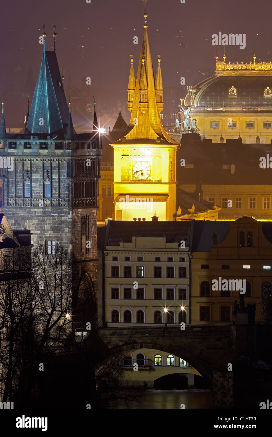 Prague towers hi-res stock photography and images - Alamy