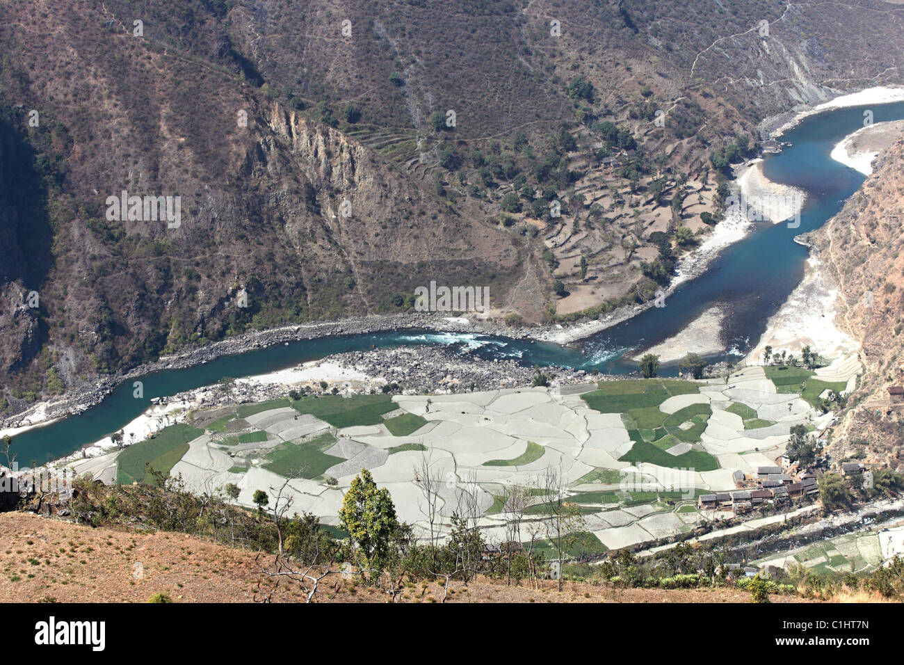 Nepali landscape Nepal Himalaya Stock Photo - Alamy