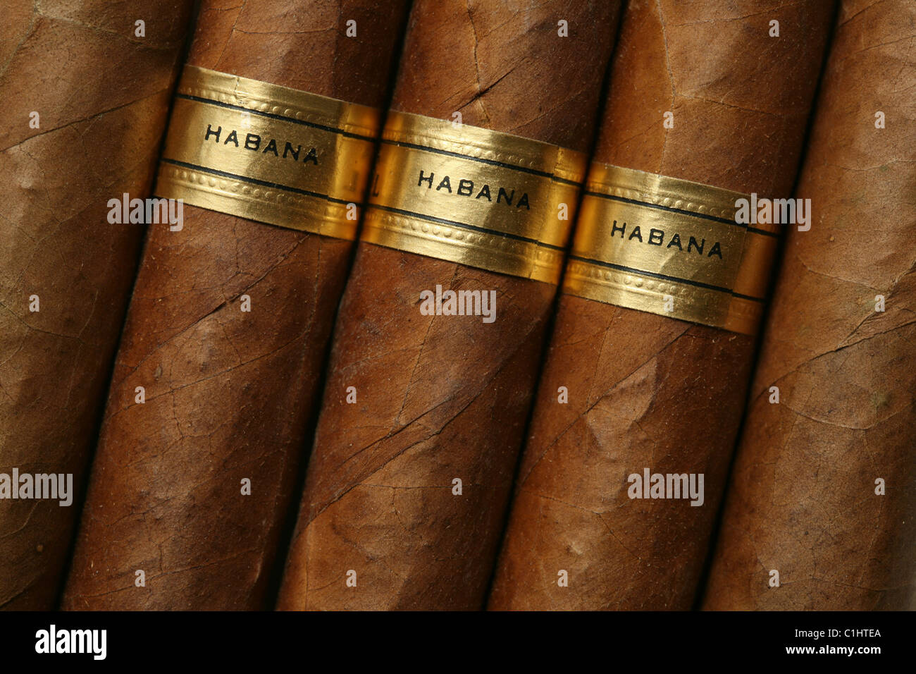 Havana cigars texture Stock Photo - Alamy