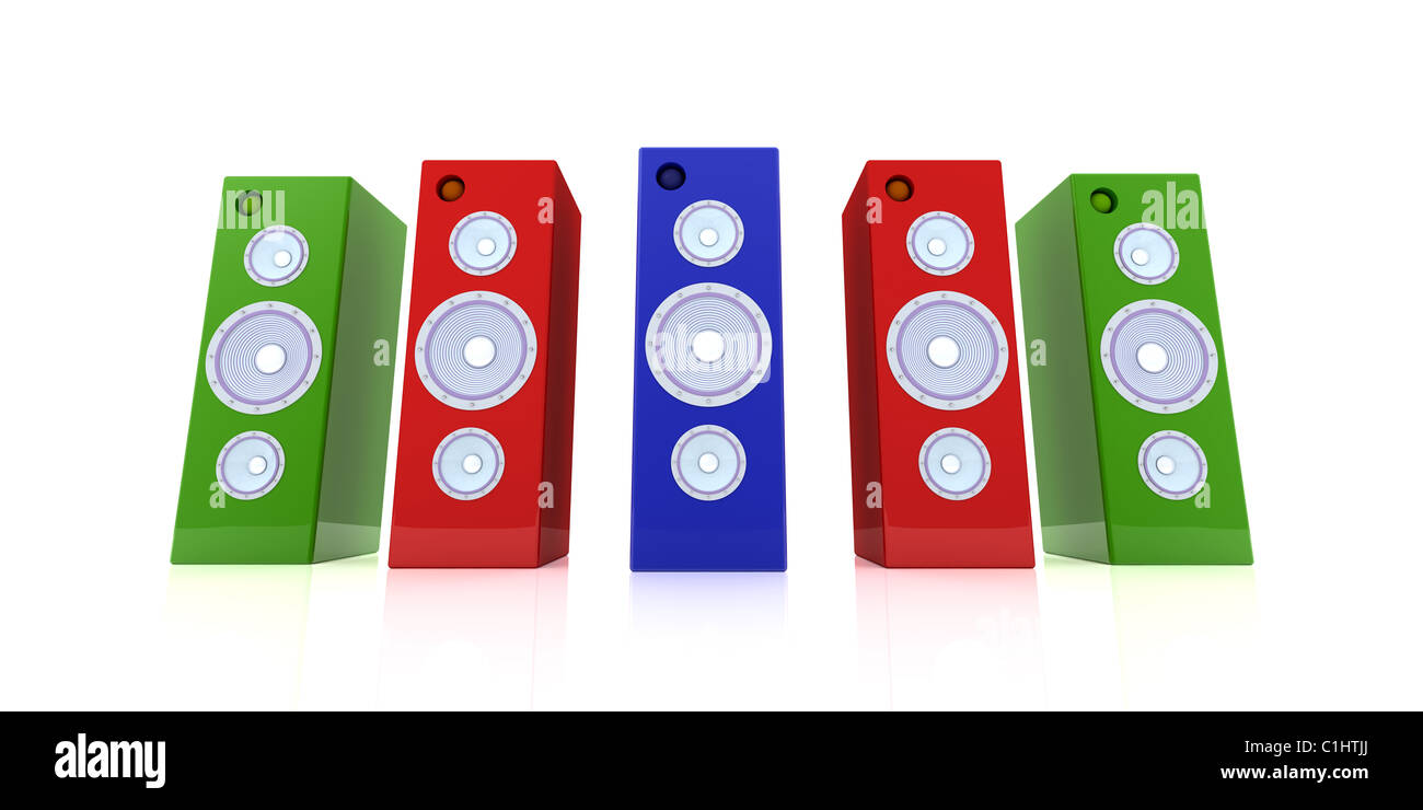 Speakers tower Cut Out Stock Images & Pictures - Alamy
