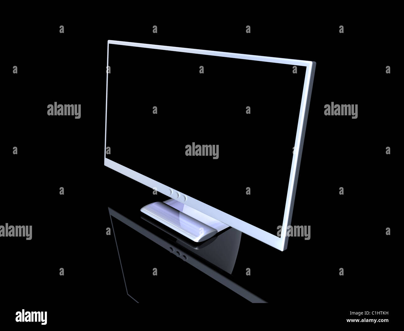 Monitor in a black Environment Stock Photo - Alamy