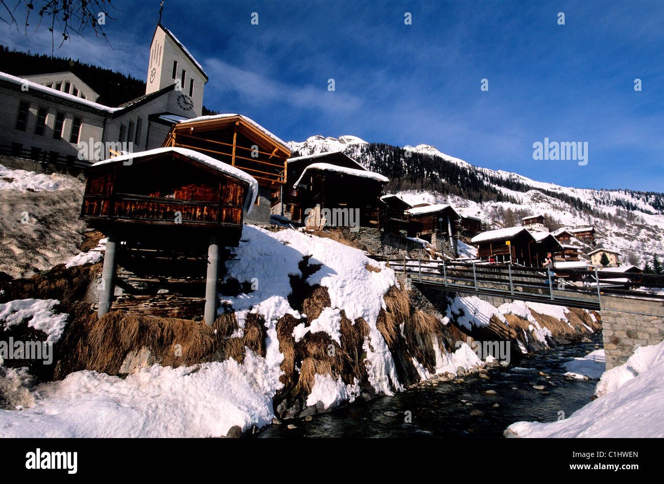 Village blatten hi-res stock photography and images - Alamy