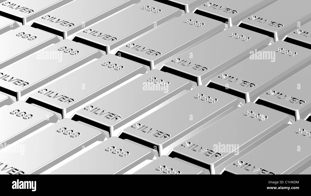 Silver ingots hi-res stock photography and images - Alamy