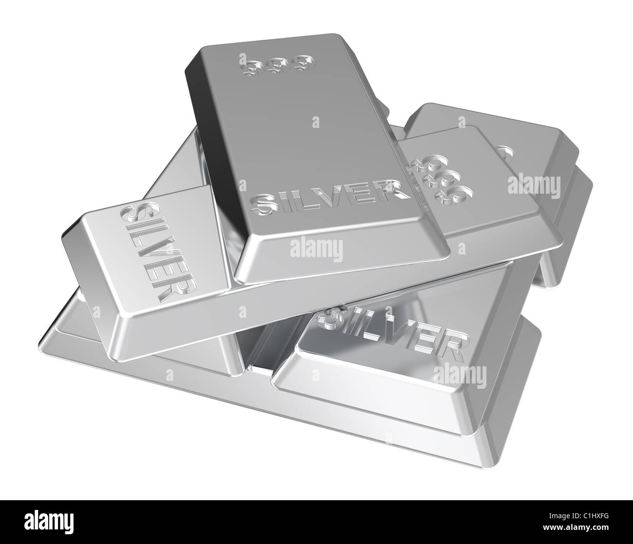 Silver ingots hi-res stock photography and images - Alamy