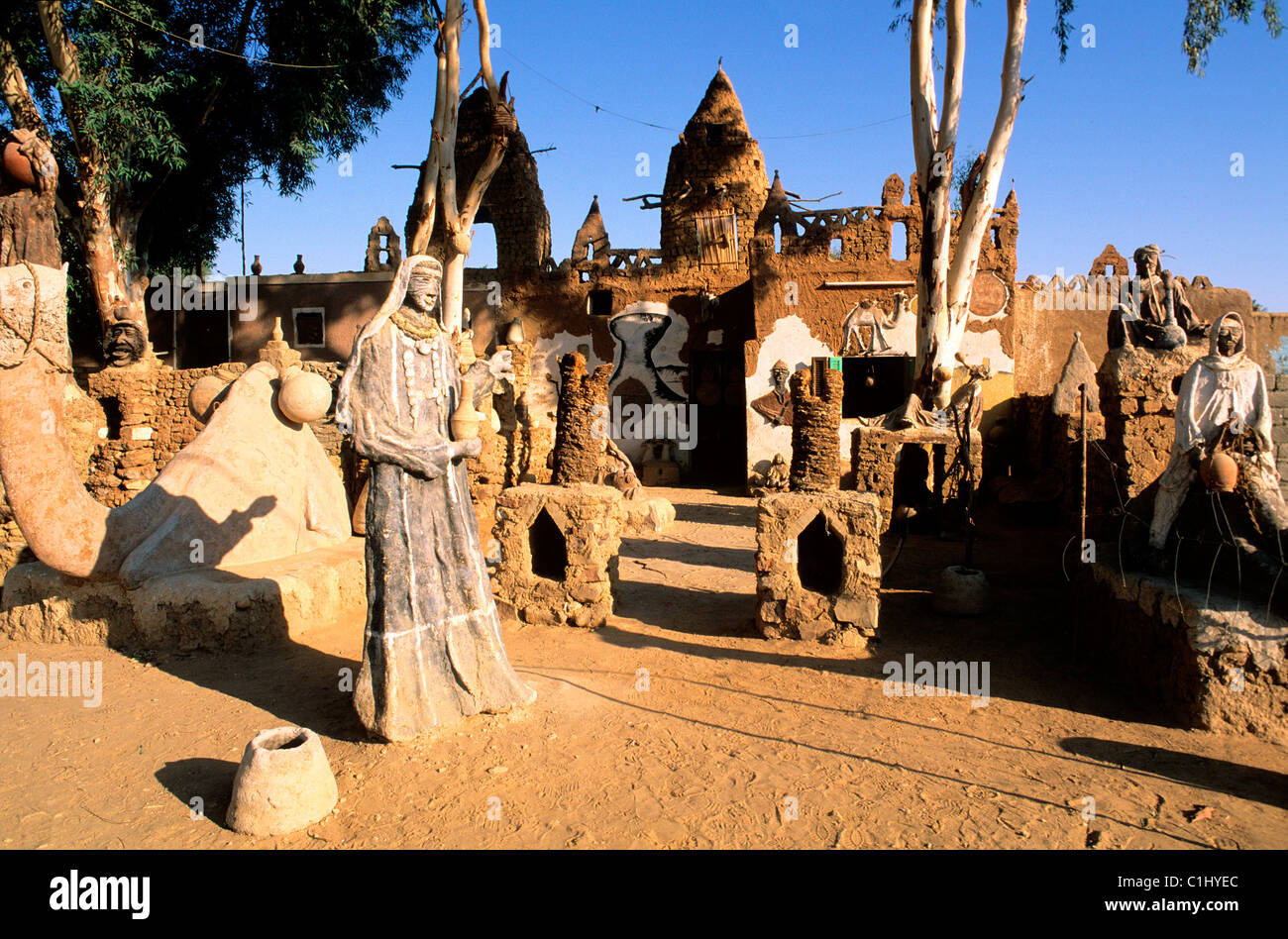 Egypt, libyc desert, the oasis of Bahariya, museum Stock Photo - Alamy