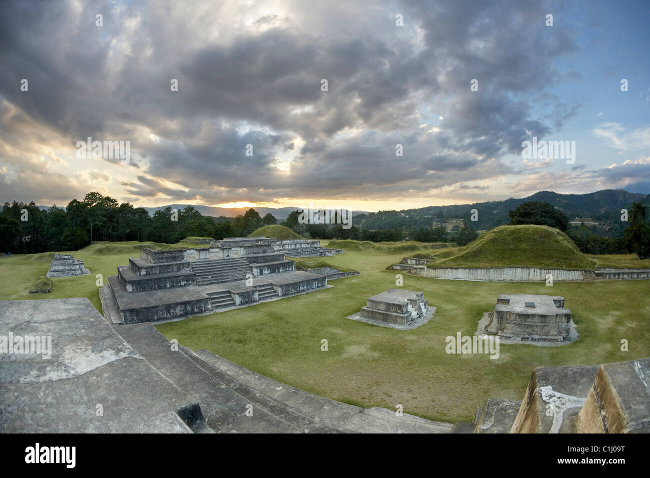 Zaculeu, Huehuetenango, Huehuetenango Department, Guatemala Stock Photo ...