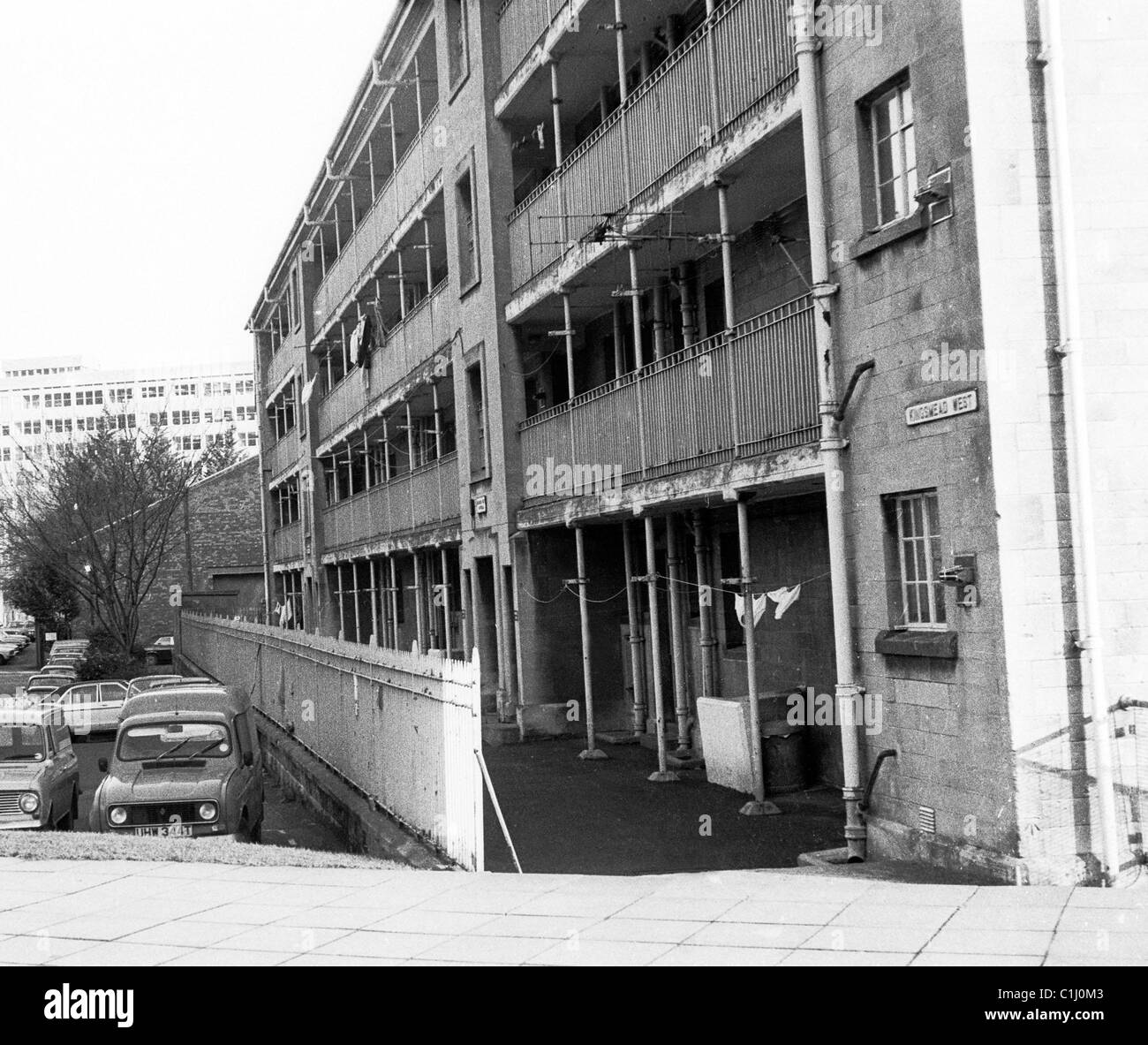 Uk flats Black and White Stock Photos & Images - Alamy