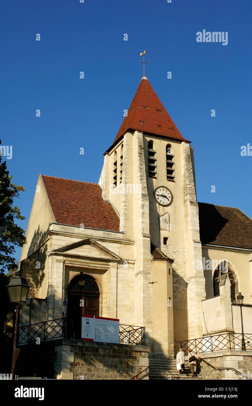 Paris saint germain de charonne church hi-res stock photography and ...