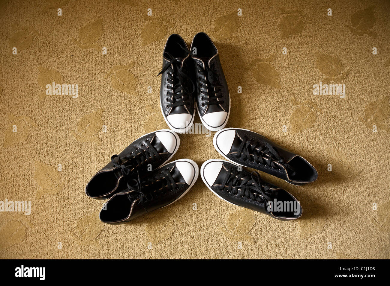 Plimsolls carpet hi-res stock photography and images - Alamy