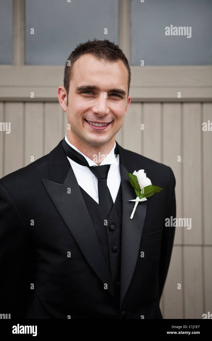 Portrait of Groom Stock Photo - Alamy