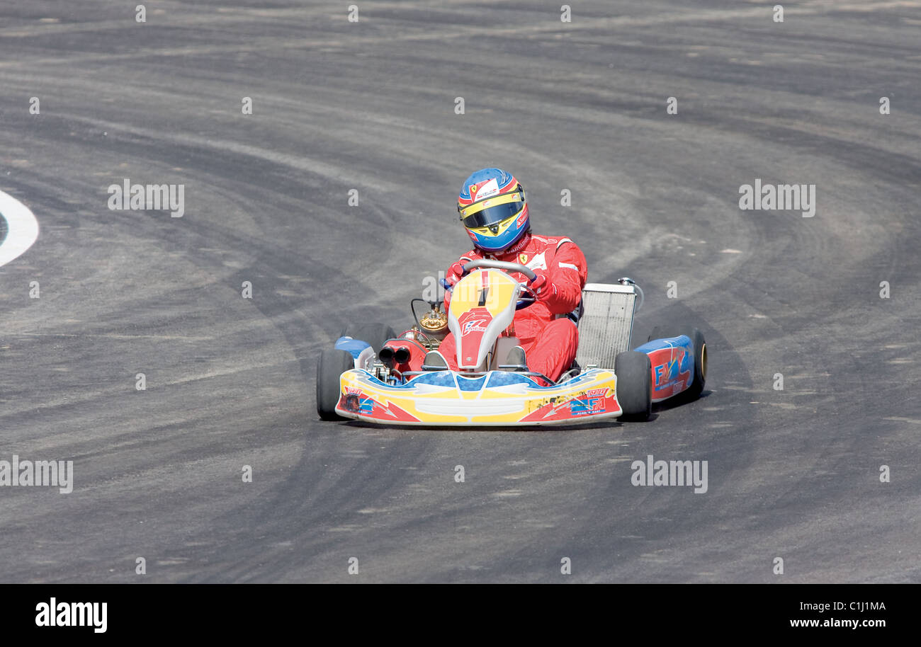 Circuito de karting Fernando Alonso, prueba de asfalto, en La Morgal ...