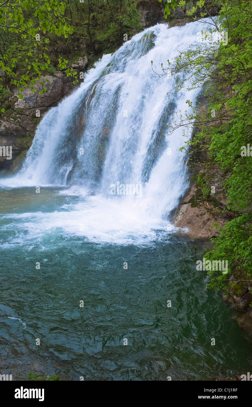 Waterfall, Soca River, Slovenia Stock Photo - Alamy
