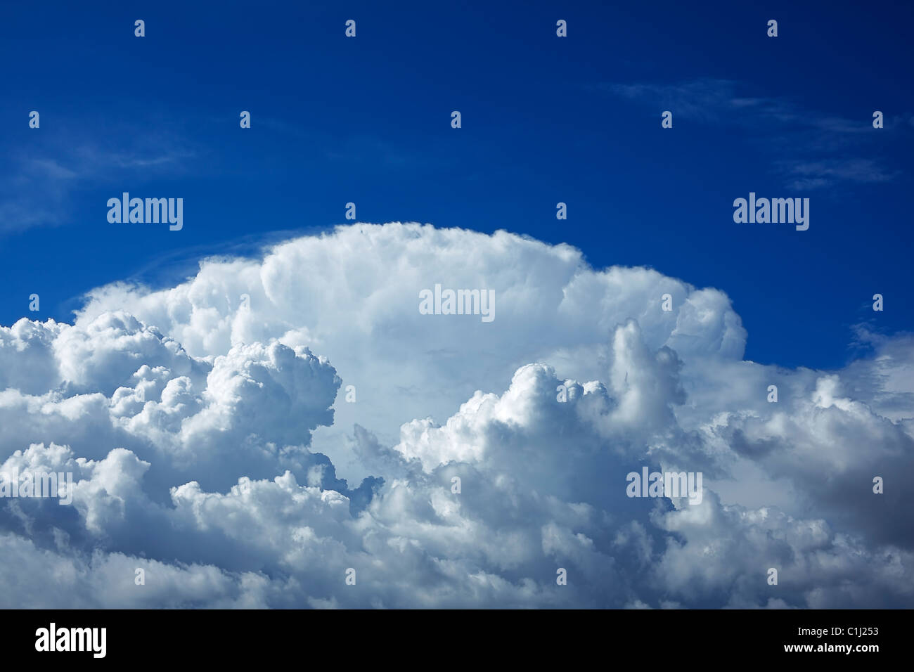 Blue cloudy sky Stock Photo - Alamy