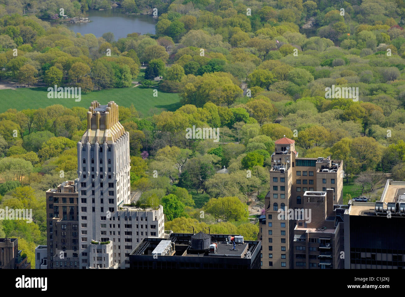 Aerial view of Central Park Stock Photo - Alamy