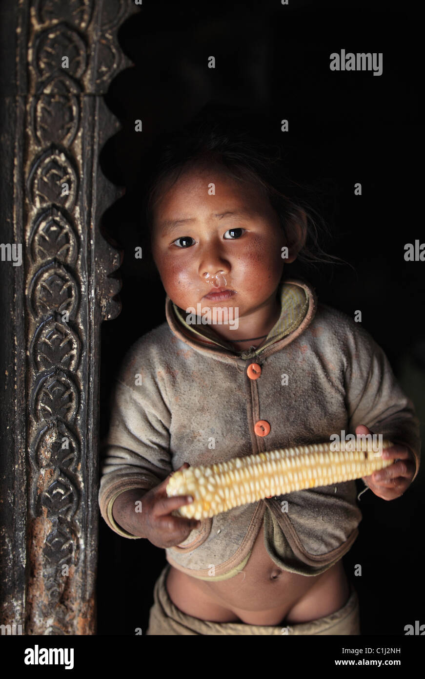 Nepali boy hi-res stock photography and images - Alamy