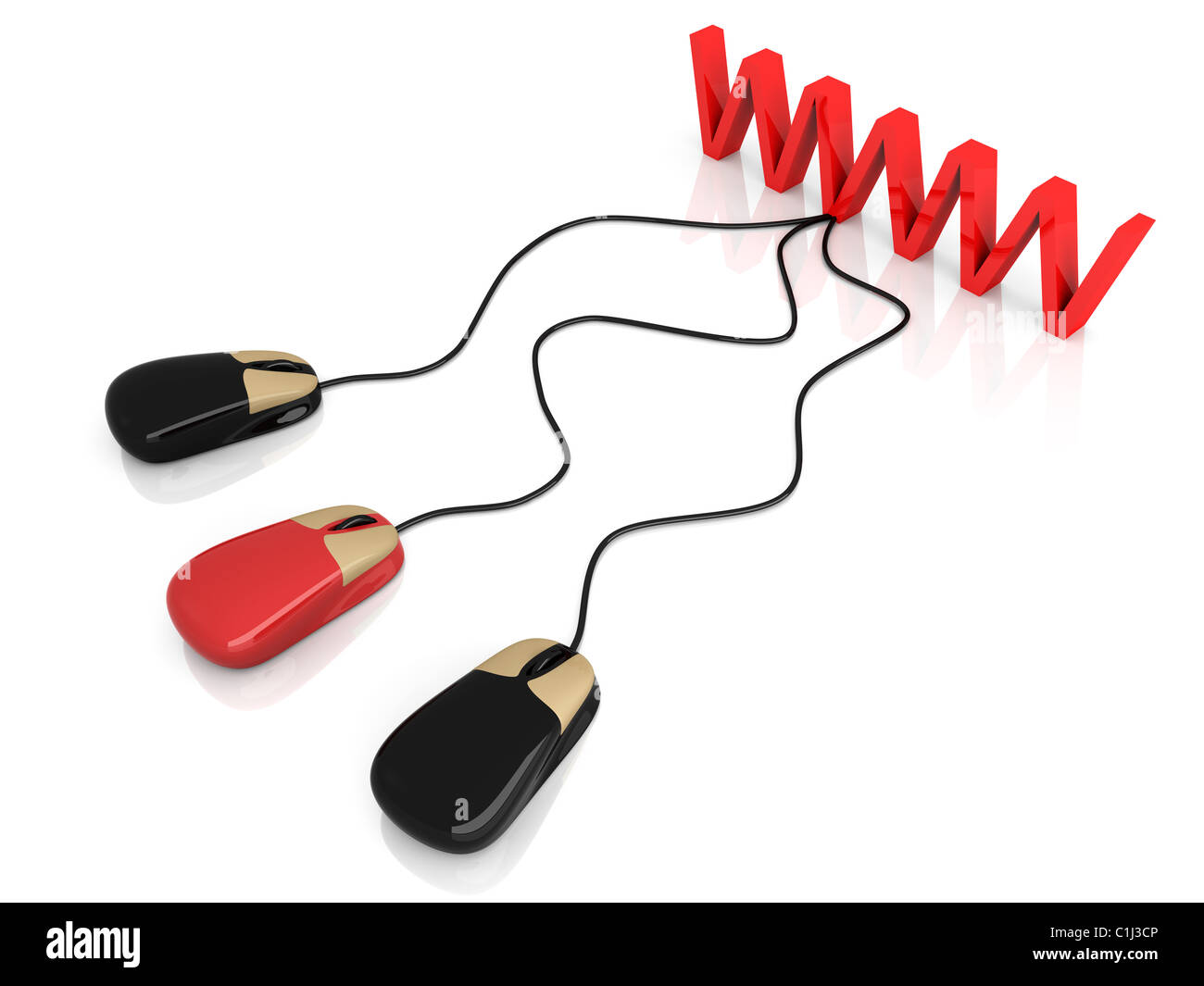 Visitors enter Cut Out Stock Images & Pictures - Alamy