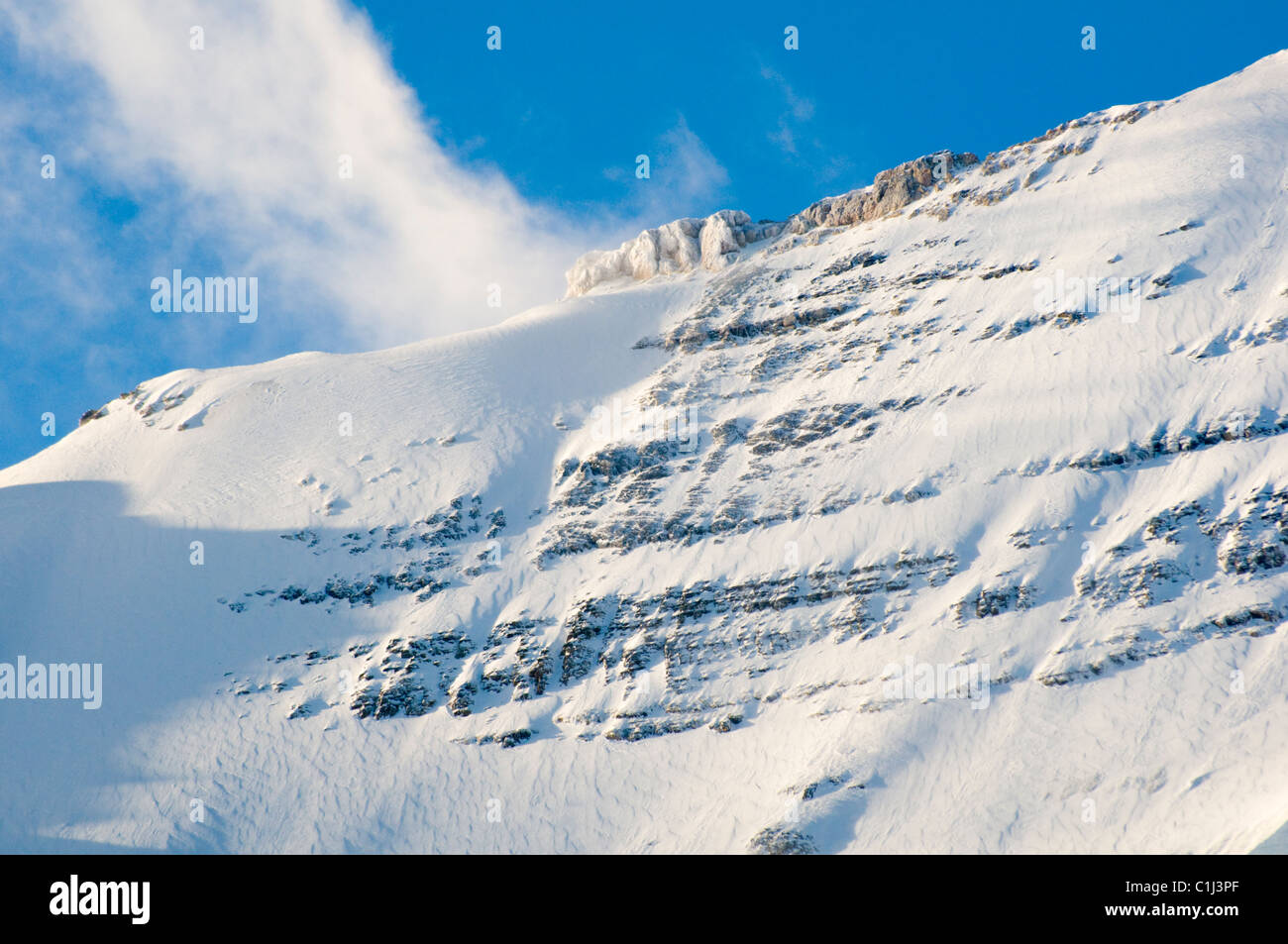 Mount Victoria, Lake Louise, Banff National Park, Alberta, Canada Stock ...