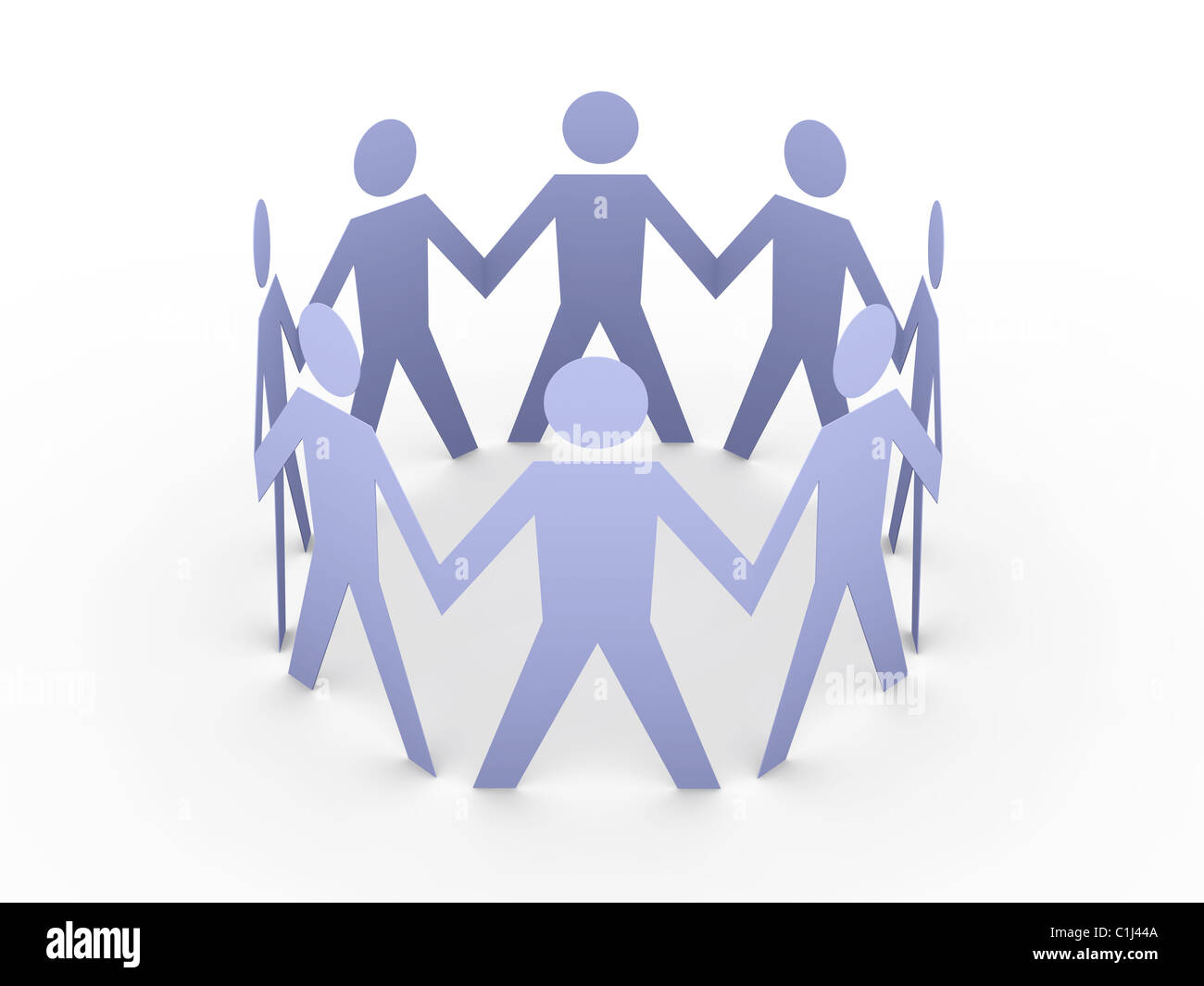 Teamwork in company Cut Out Stock Images & Pictures - Alamy