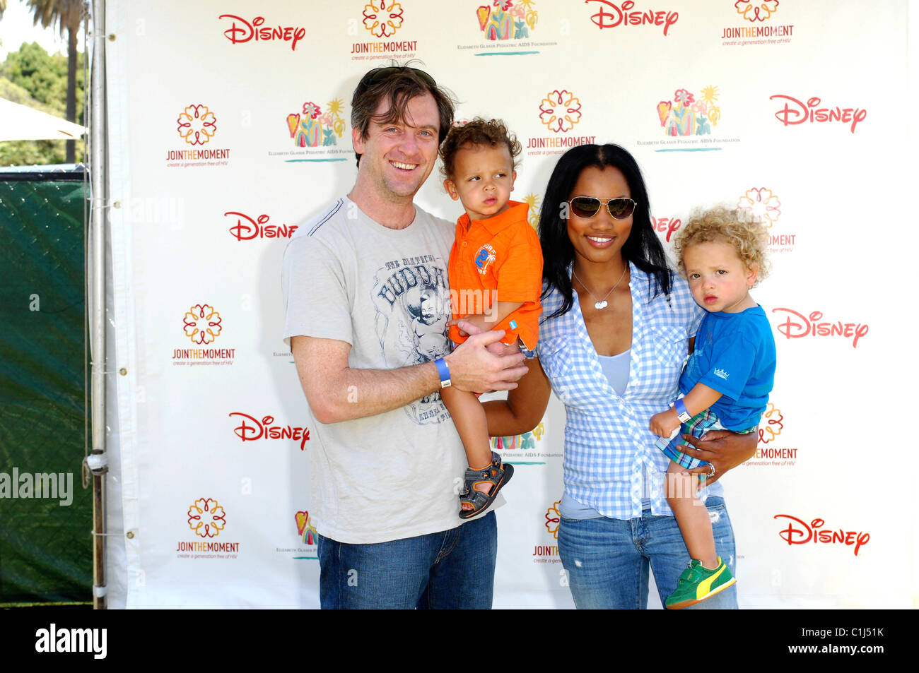 Garcelle Beauvais Nilon and family Elizabeth Glaser Pediatric AIDS ...