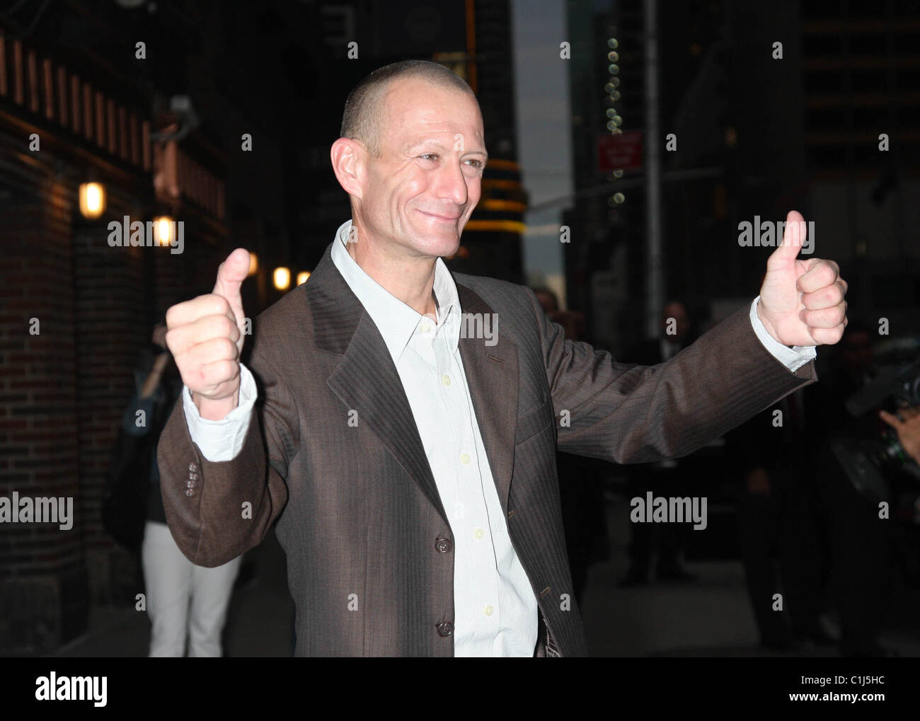 Calvin Borel outside the Ed Sullivan Theater for the 'Late Show With ...