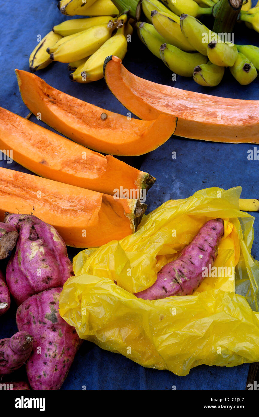 Chile, Easter Island, Hanga Roa city, the market Stock Photo - Alamy