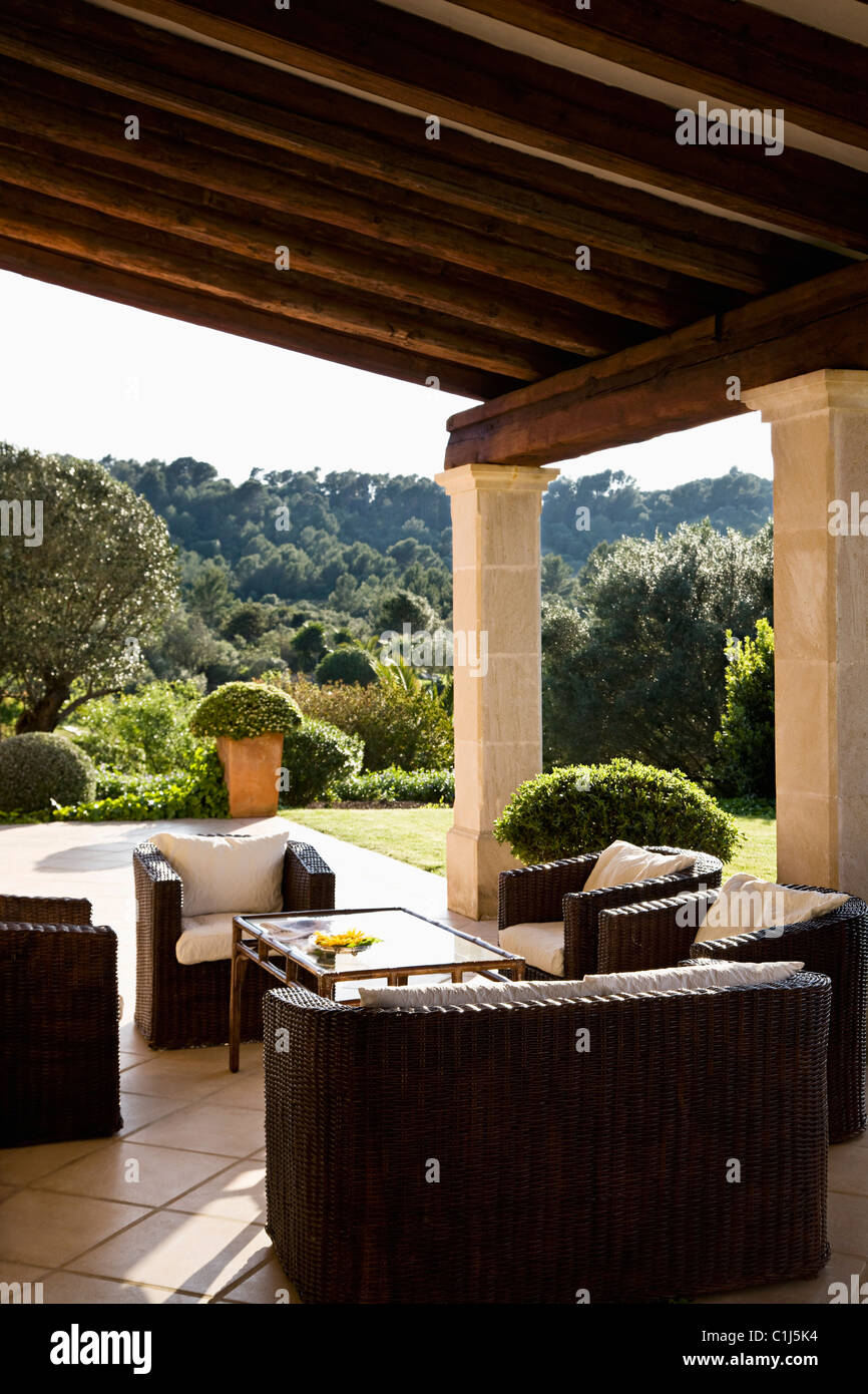 Patio, Majorca, Spain Stock Photo - Alamy