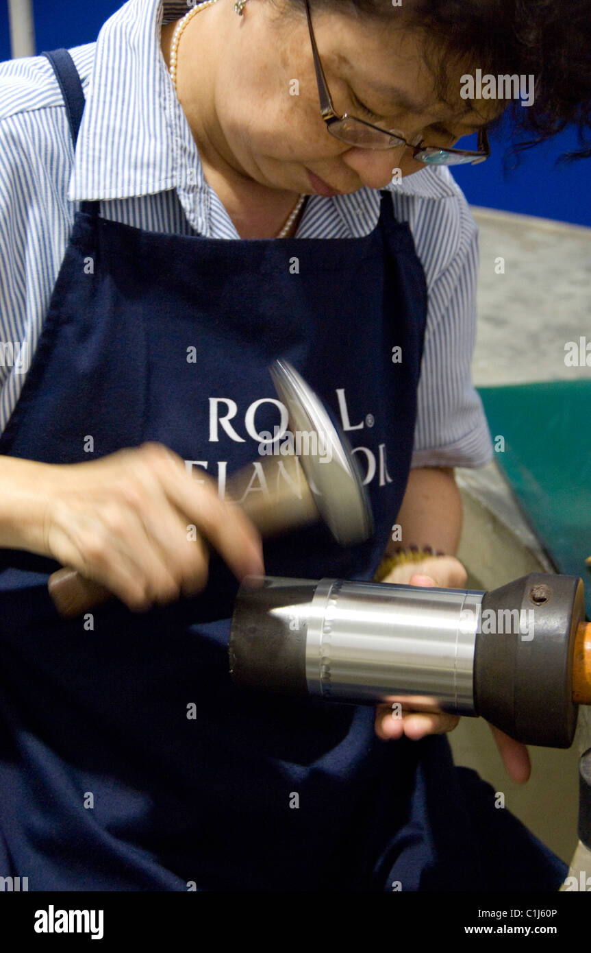 Malaysia, State of Selangor, Kuala Lumpur. The Royal Selangor pewter ...