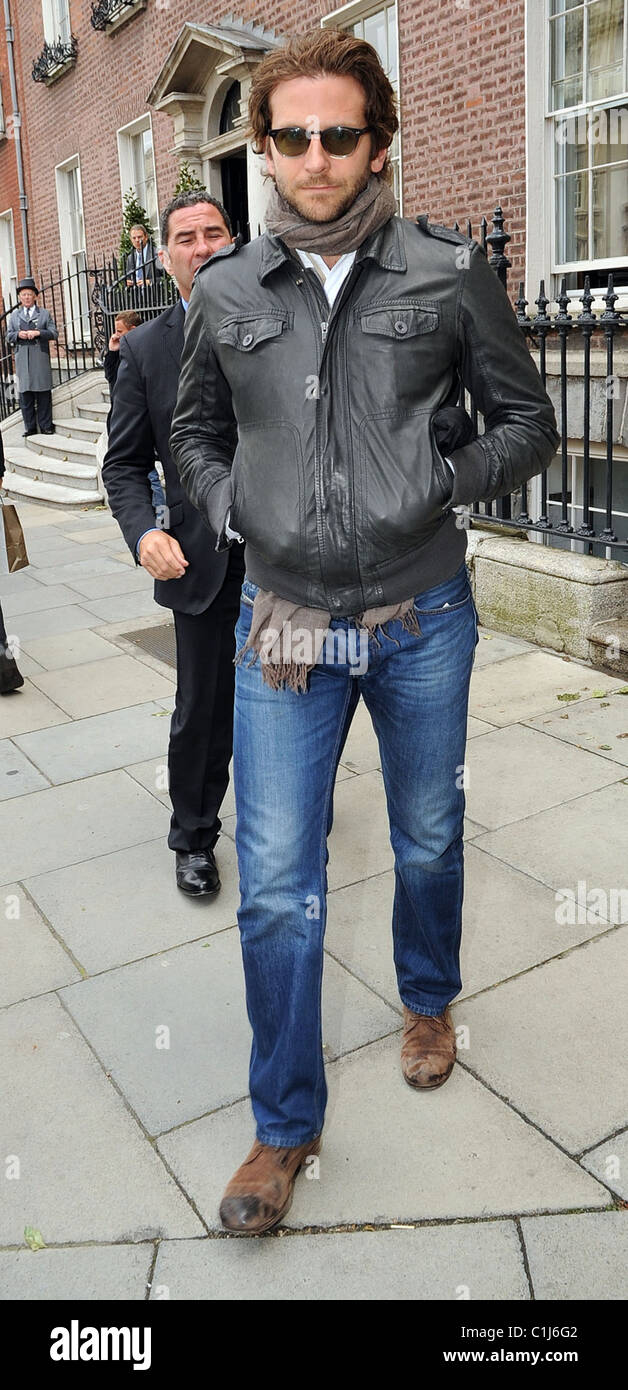 Bradley Cooper arriving at the the Merrion Hotel to attend the premiere ...