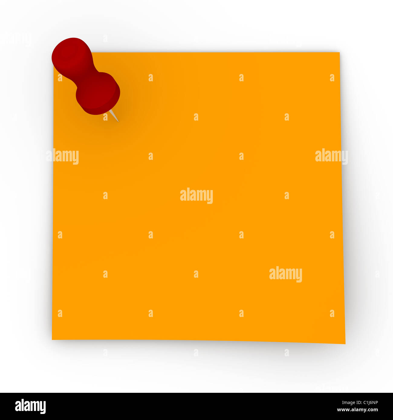 Blank Pinned Note Stock Photo - Alamy