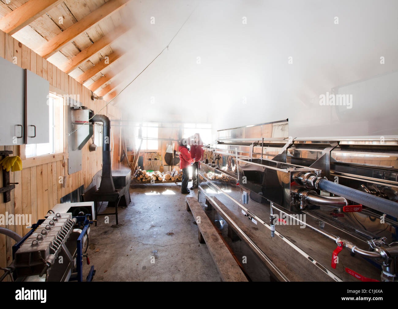 Sugar shack, Beauce, Quebec, Canada Stock Photo - Alamy